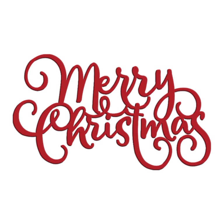 Letrero Merry Christmas A Rojo 55cms - Decoración Navideña - The ...