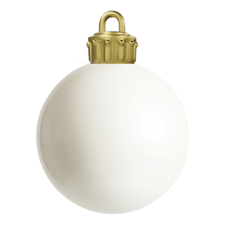 Esfera Gigante Lisa Blanca 100cms - Decoración Navideña - The Christmas ...