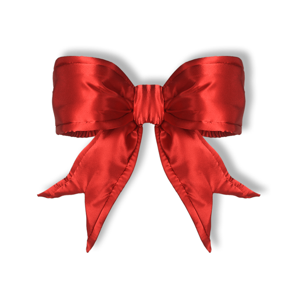 Moño rojo terciopelo 100cms - Decoración Navideña - The Christmas Planners